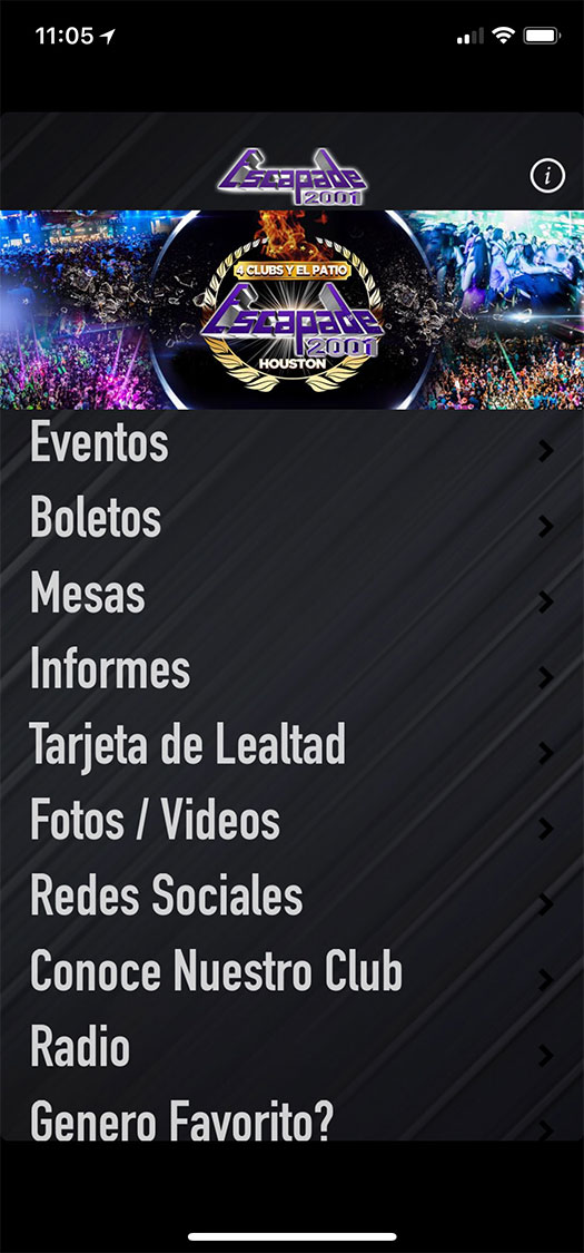 Escapade Houston - APP